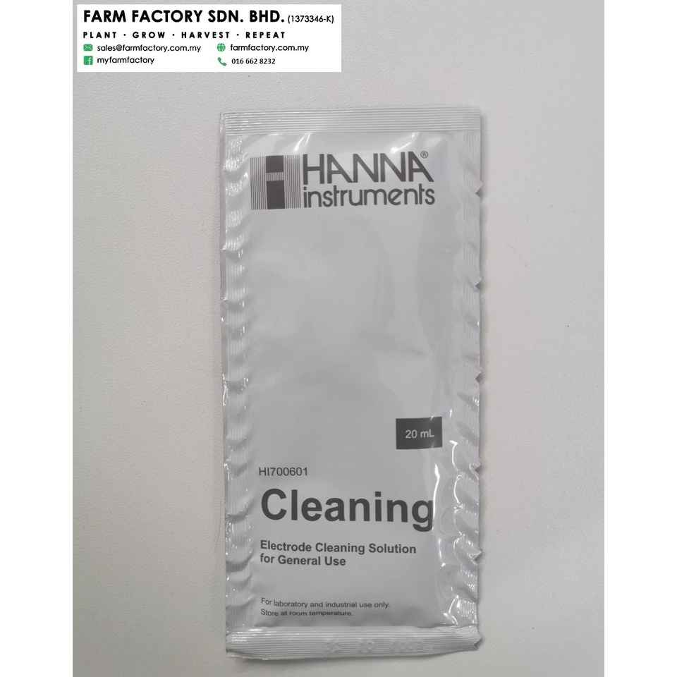 Hanna HI700601 Electrode Cleaning Solution for General Use (20 mL ...