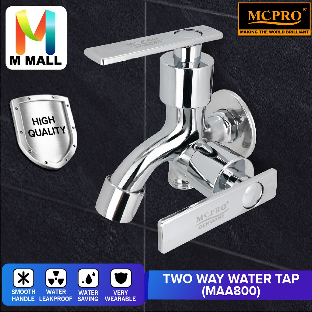MCPRO Bathroom Faucet TWO WAY TAP with BIDET HOSE SET - MAA800 (SILVER ...
