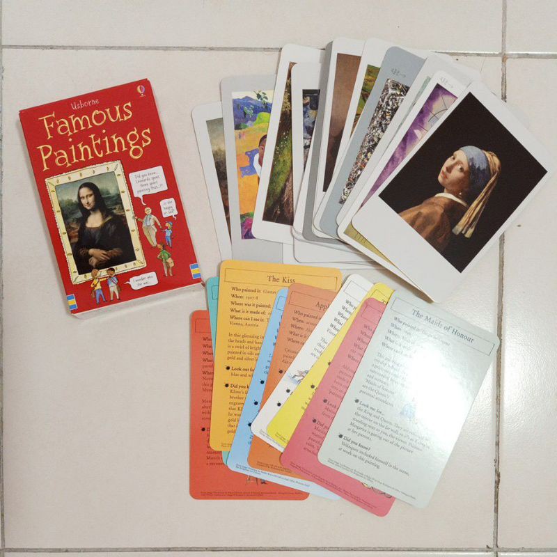 (Ready Stock) Montessori Art Appreciation Teaching Aid Famous Paintings ...