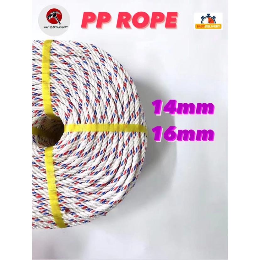 🔥READY STOCK🔥 POLYPROPYLENE ROPE / PP ROPE / P.P. ROPE / TALI LEMBU ...
