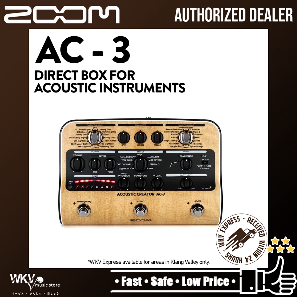 Zoom AC-3 Acoustic Creator (AC3) | Shopee Malaysia