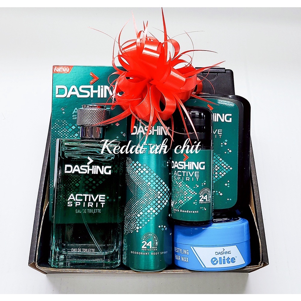 DASHING Men Care Perfume Gift Set - We Wrapped For U + Ribbon Given ...