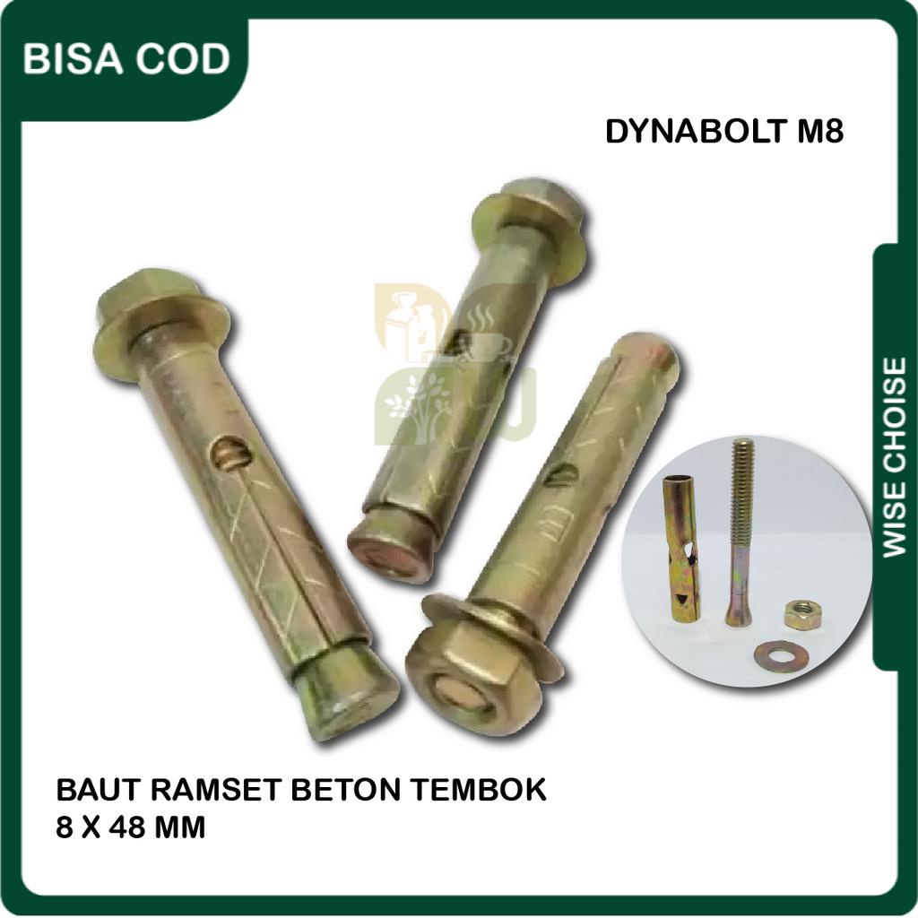 Dynabolt 8x48 Dinabol M8 48mm Concrete Wall Ramset Bolt Nut | Shopee Malaysia