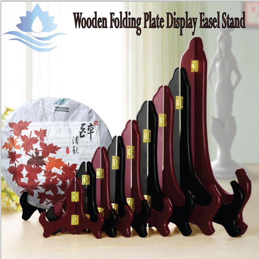⛲WPS-01⛲ 5' 7' 9' Wooden Folding Plate Display Easel Stand Frame Photo ...