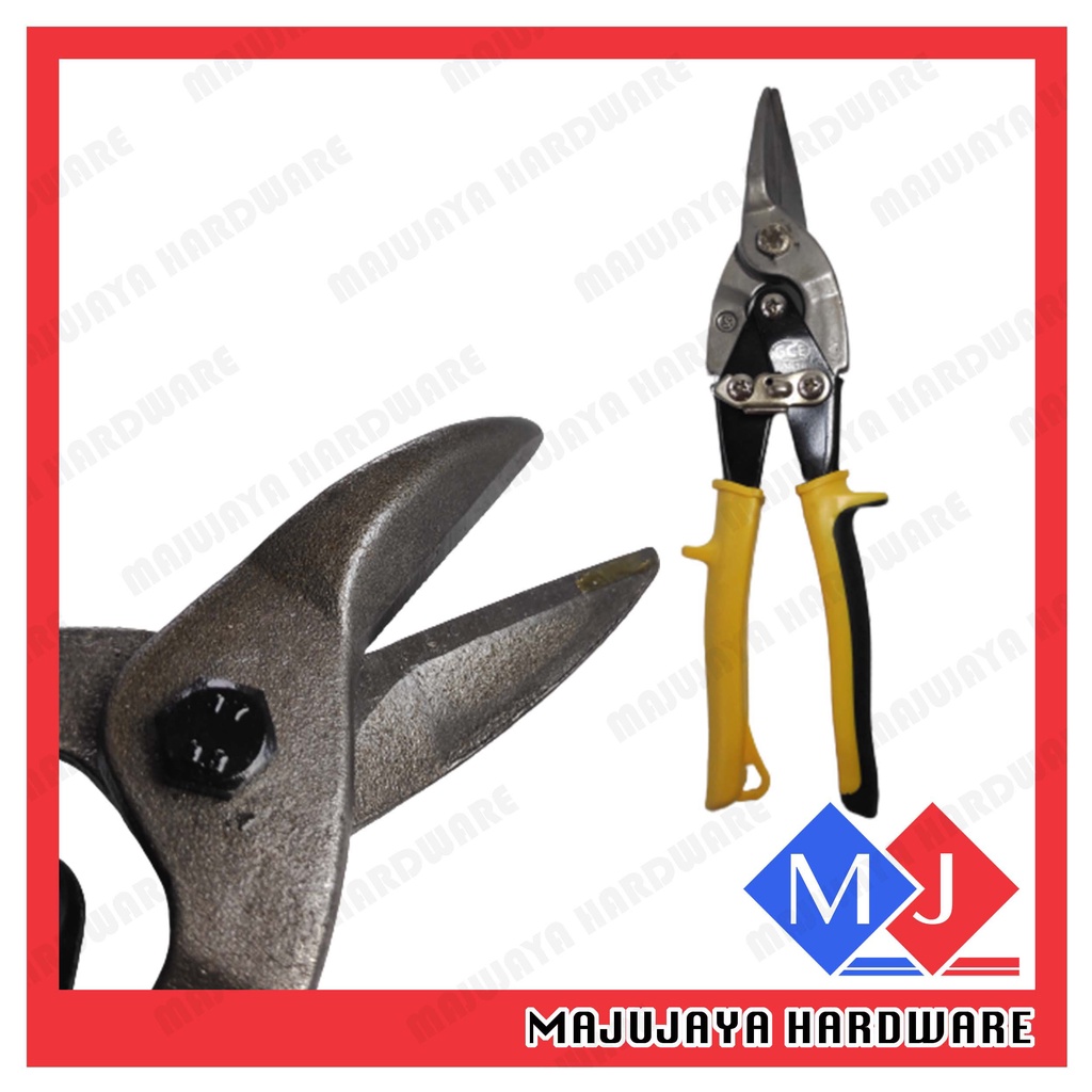 GCE Straight Cut Compound Action Aviation Snips Cutter 250mm Plate ...