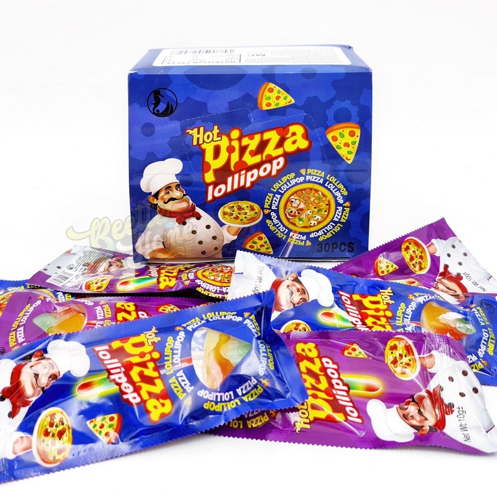 30 Pcs KHY Pizza Lollipop Candy HALAL (LOCAL READY STOCKS) | Shopee Malaysia