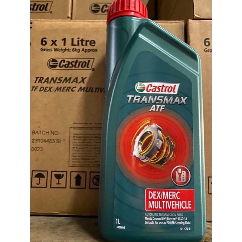 [100% Original] [1L] Castrol Transmax ATF Dex/Merc Multivehicle Fluids ...