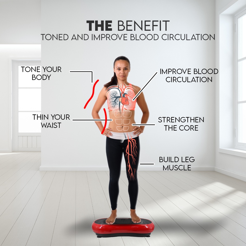 Vigor Fitness Slimming Vibration Plate Shaker Crazy Fit / Piring ...