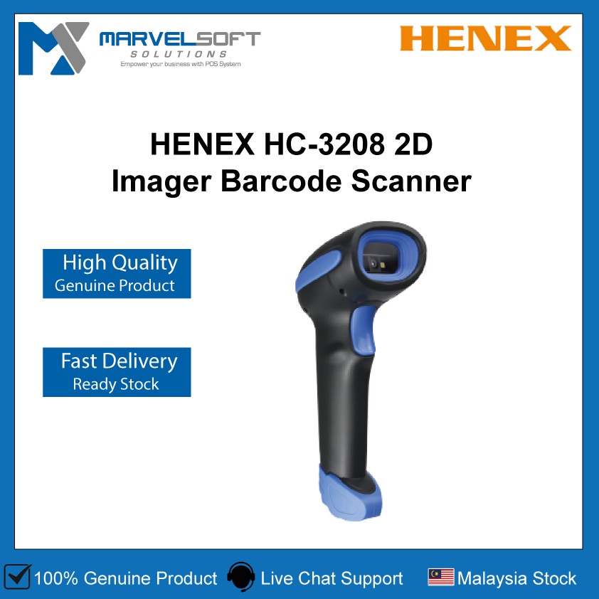 HENEX HC-3208 2D Imager Barcode Scanner | Shopee Malaysia