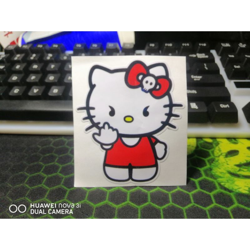 Sticker Hello Kitty Jari Tengah | Shopee Malaysia