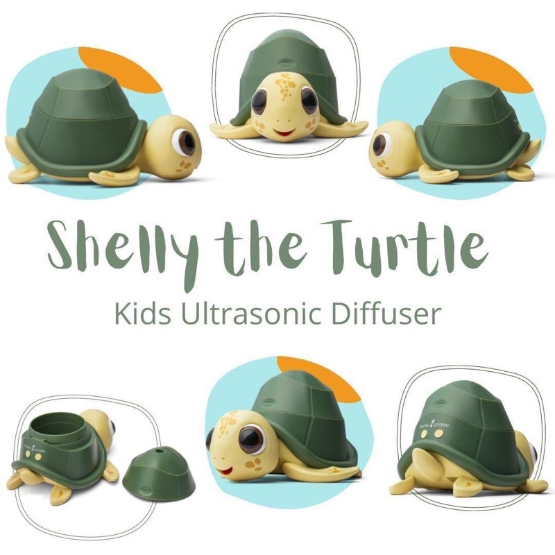 ORIGINAL YOUNG LIVING Shelly the Turtle Kids Ultrasonic Diffuser ...