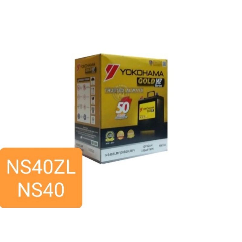 (YOKOHAMA-GOLD)NS40ZL NS40 CAR BATTERY PERODUA KANCIL,VIVA,MYVI,AXIA ...