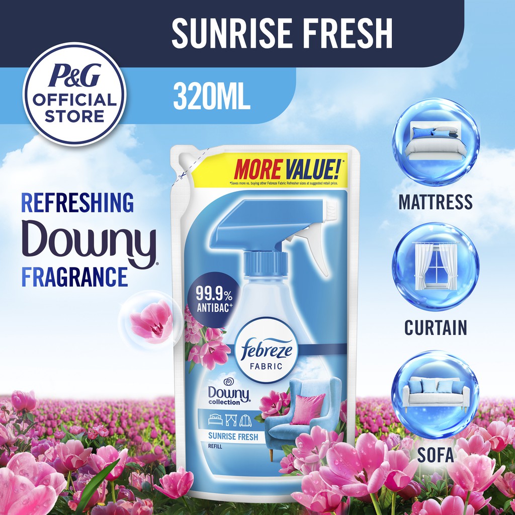 Febreze Downy Collection Sunrise Fresh Fabric Refresher Refill 320 ml ...