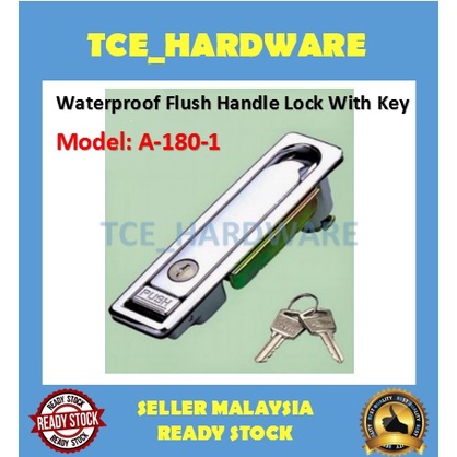 Waterproof Flush Handle Lock With Key Cabinet Panel Lock Industries ...