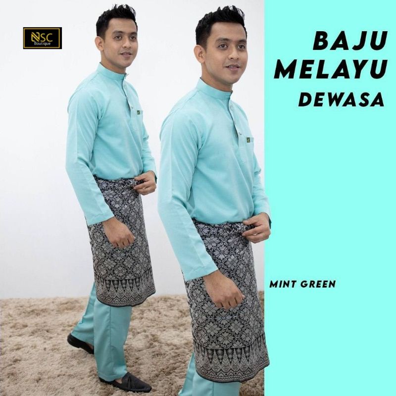 READY STOK BAJU RAYA 2023 BAJU MELAYU SLIM FIT / BAJU NIKAH PUTIH CREAM ...