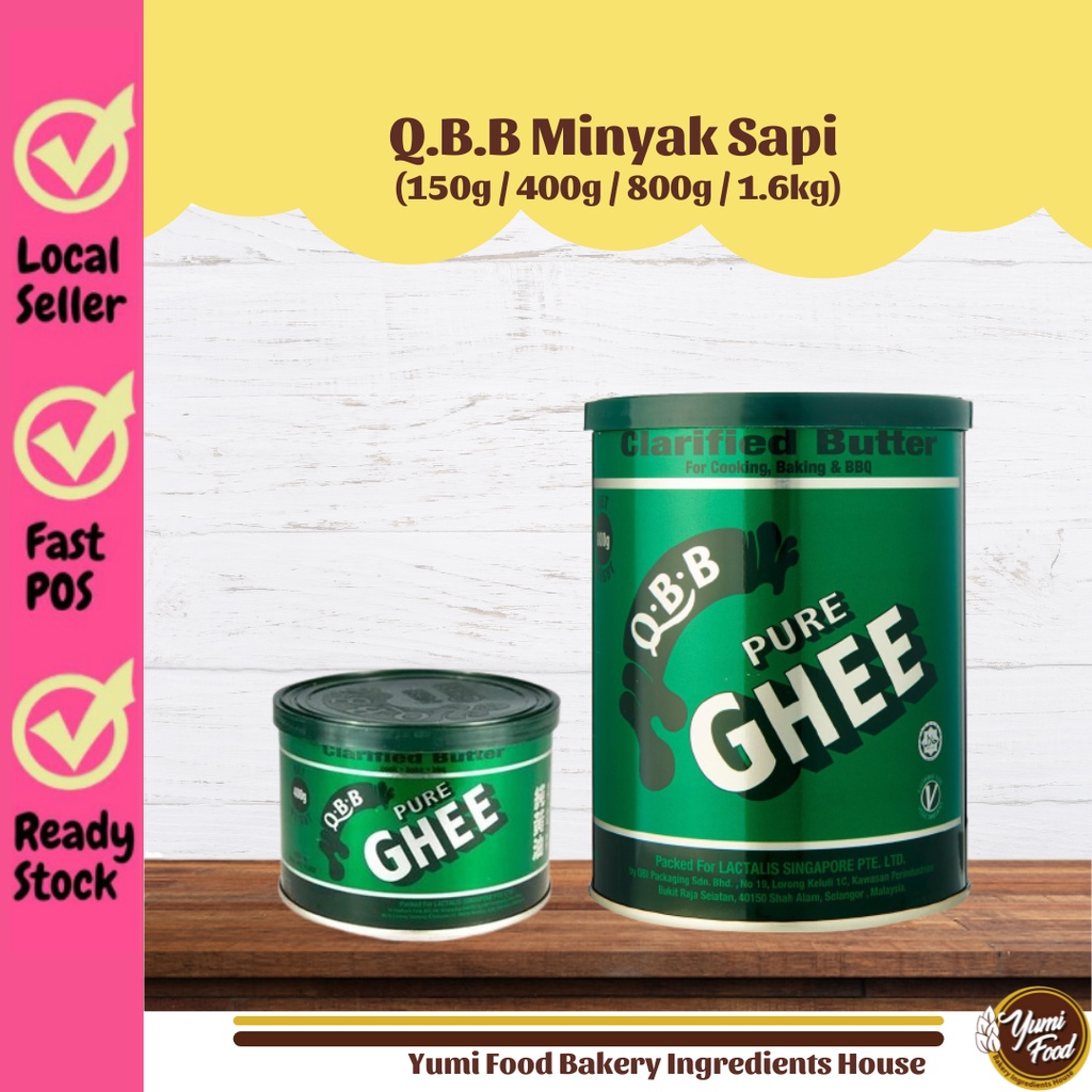 [READY STOCK] Q.B.B Pure Ghee Minyak Sapi / HALAL 150g 400g 800g ...