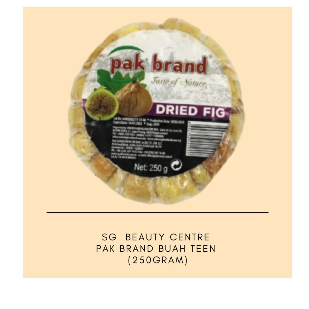 PAK BRAND DRIED FIG 250G (BUAH TEEN) | Shopee Malaysia