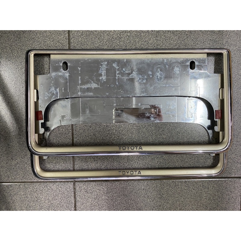🔥Ready stock 🔥TOYOTA Frame Plate Gold Original From Japan (Used) 1 pc ...
