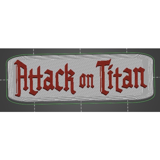 Attack On Titan Logo (AOT) (Size 170mm x 55mm x 10mm) | Shopee Malaysia