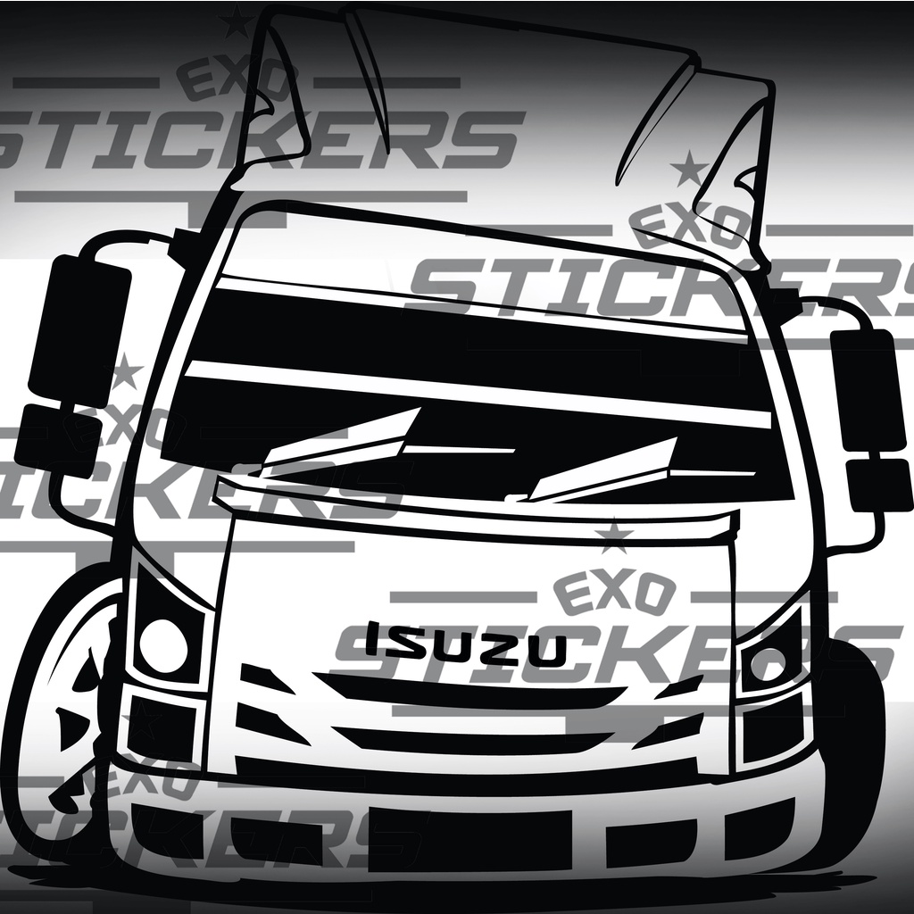 Isuzu Npr Sticker for lorry(sila chat utk add number plate) | Shopee ...