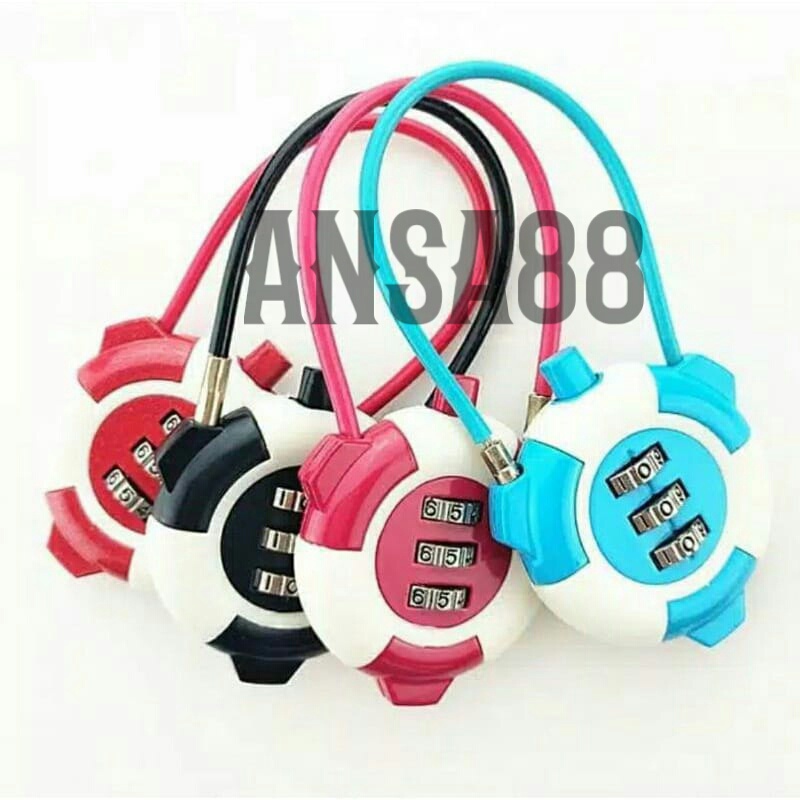 Suitcase Padlock Numbers mesh rope mini Suitcase Padlock Wire rope ...