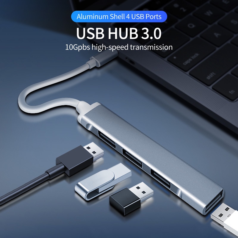 FONKEN USB HUB Multiple Type C Hub Converter USB Splitter 4 Ports Hight ... FONKEN USB HUB Multiple Type C Hub Converter USB Splitter 4 Ports Hight ...