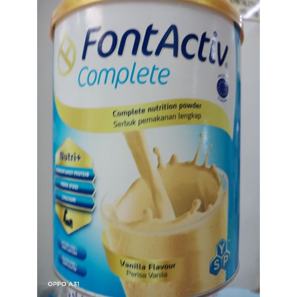 FontActiv Complete Vanilla Flavour 800g | Shopee Malaysia