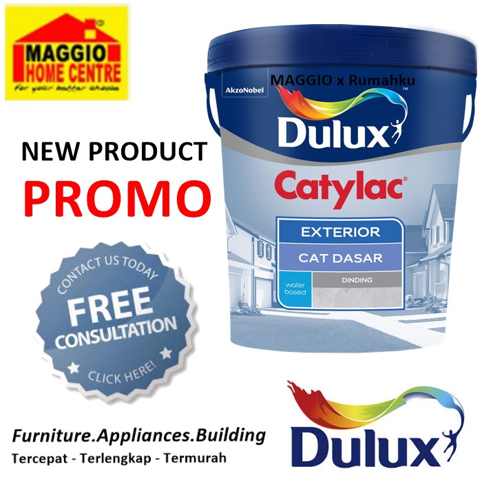 Basic Paint - Exterior Paint - Catylac Exterior 4KG - Dulux | Shopee ...