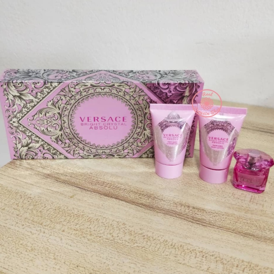 [Original] VERSACE Bright Crystal ABSOLU Gift Set | Shopee Malaysia