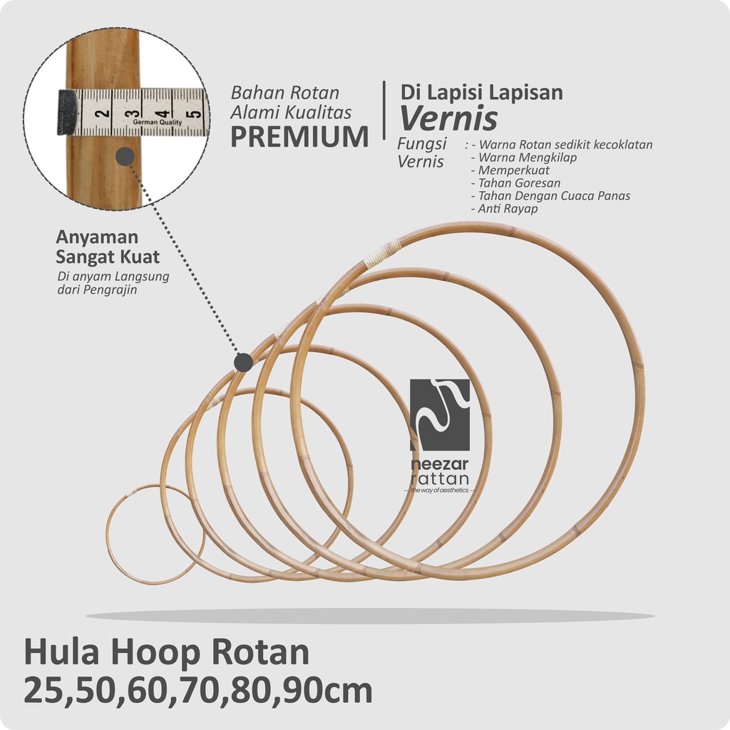 HOT Hula Hoop hulahoop hulahop holahop Rattan 50, 60, 70, 80 and 90 cm ...
