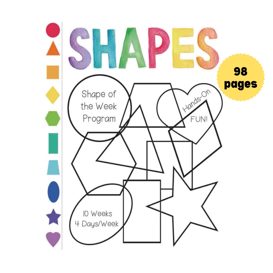 A342 - Printable Shape of the Week 98 pages [PDF] kids activities ...