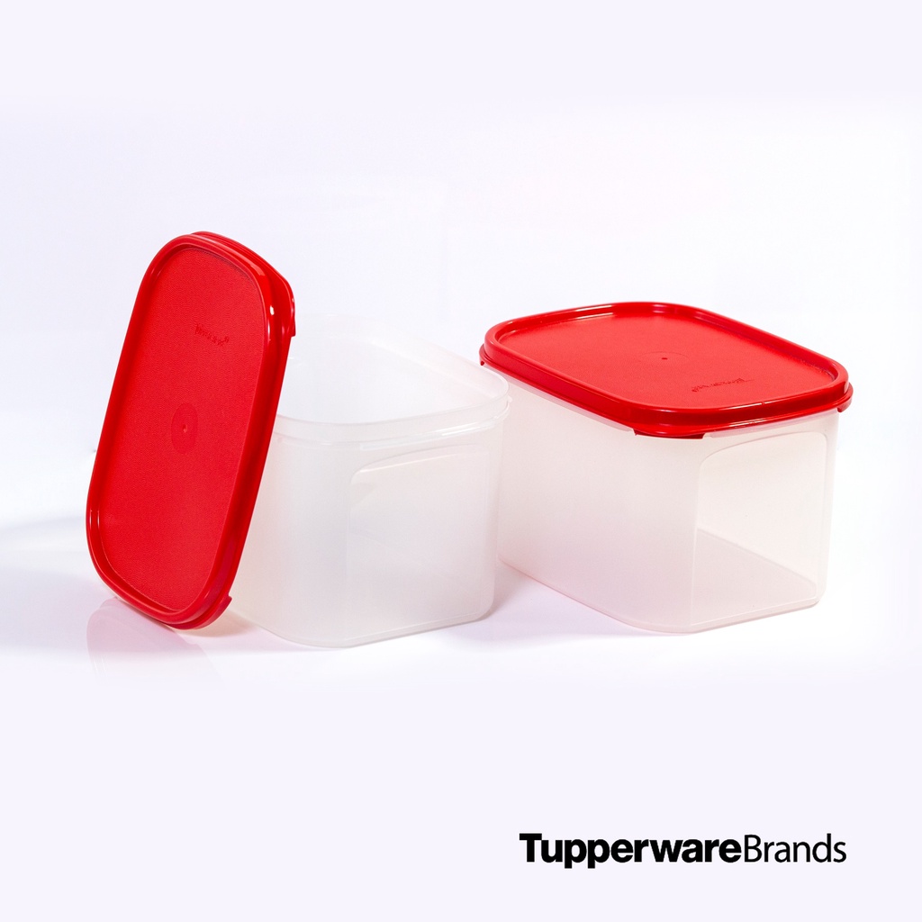 Tupperware Modular Mates Mini Rectangular II (2) 1.9L - Chili Red ...