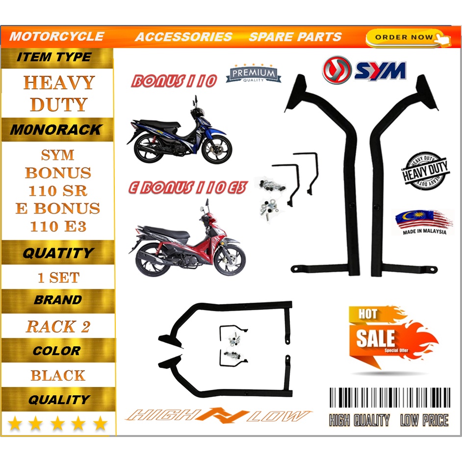 SYM BONUS 110 SPORT BONUS 115 SPORT E BONUS 110 E3 E SMART 110 TOP BOX ...