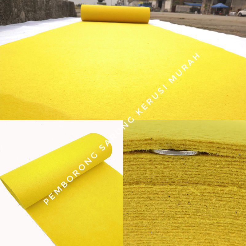 3ft 1 Roll 25 meter 82ft Needle Punch Carpet Merah Hijau Putih Kuning ...