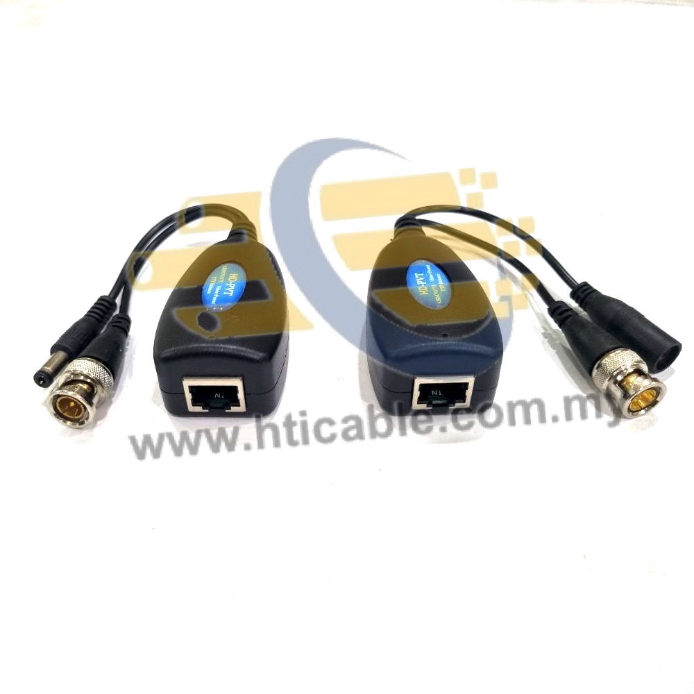 CCTV-Network Cable Balun - AHD/CVI/TVI Video+Power supply UTP Video ...