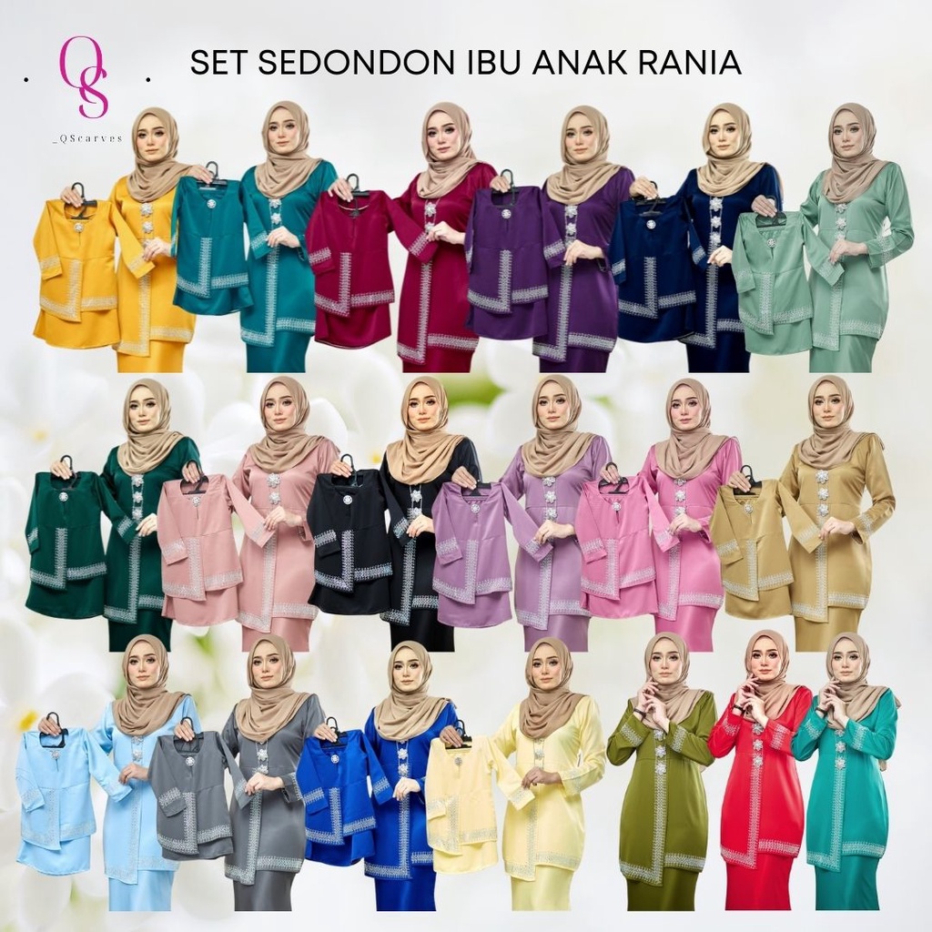 RANIA KURUNG MODEN DIAMOND CUT IBU ANAK SEDONDON RAYA 2025 red royal ...