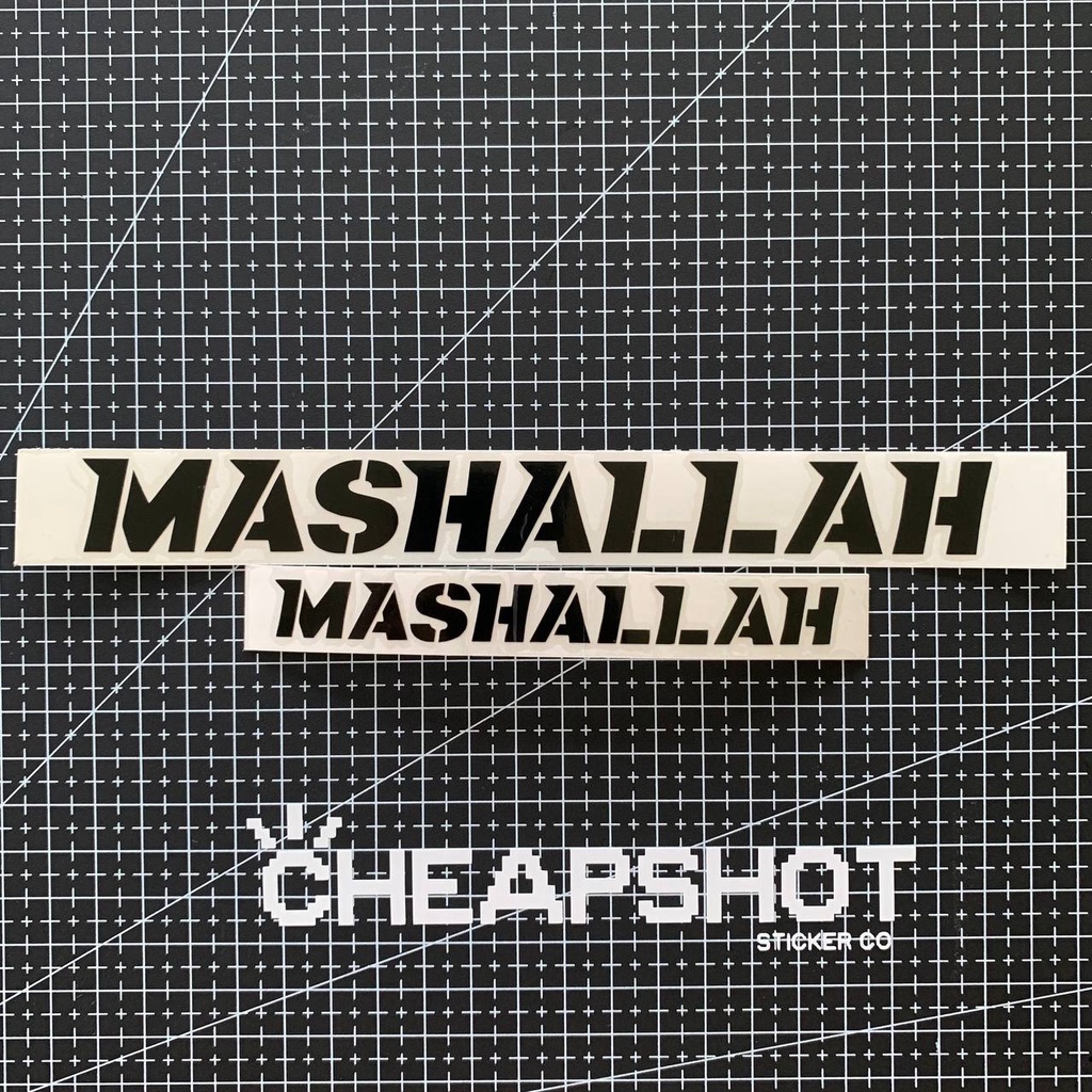 Mashallah Mash Cycling Fixed Gear Bicycle Sticker Cutting / Vinyl Cut ...