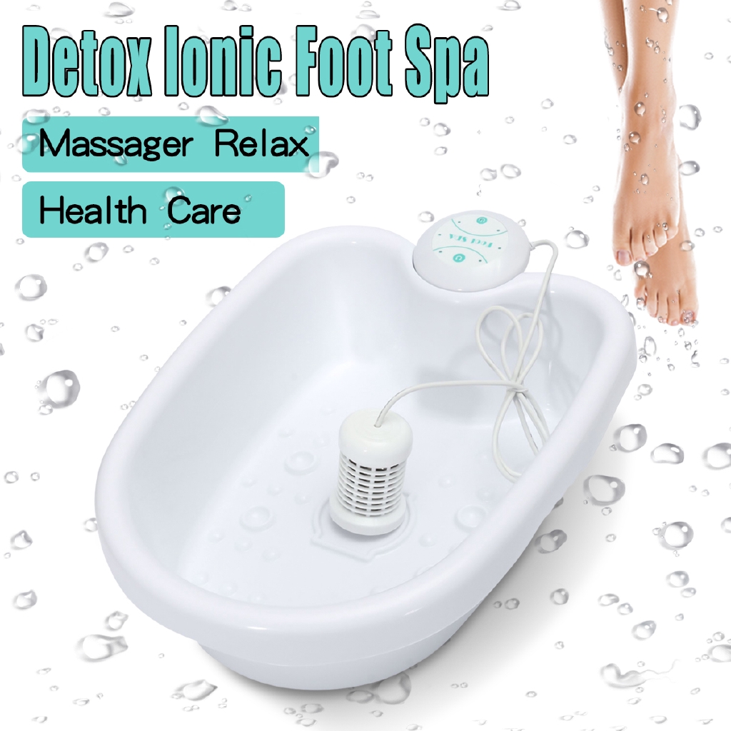 DC 12V Electric Anion Ion Detox Foot Bath Machine Tub Bucket Heating ...