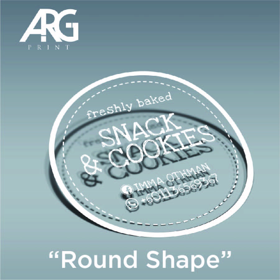 Transparent Sticker White Ink Printing Lutsinar Siap 1 Hari | Shopee ...