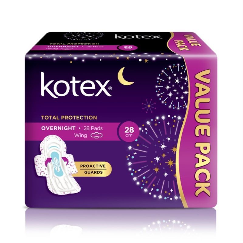 Ready Stock Kotex Luxe Ultra Thin Overnight Wing (32cm x 12s x 2) / Kotex Overnight Wing Pro ...