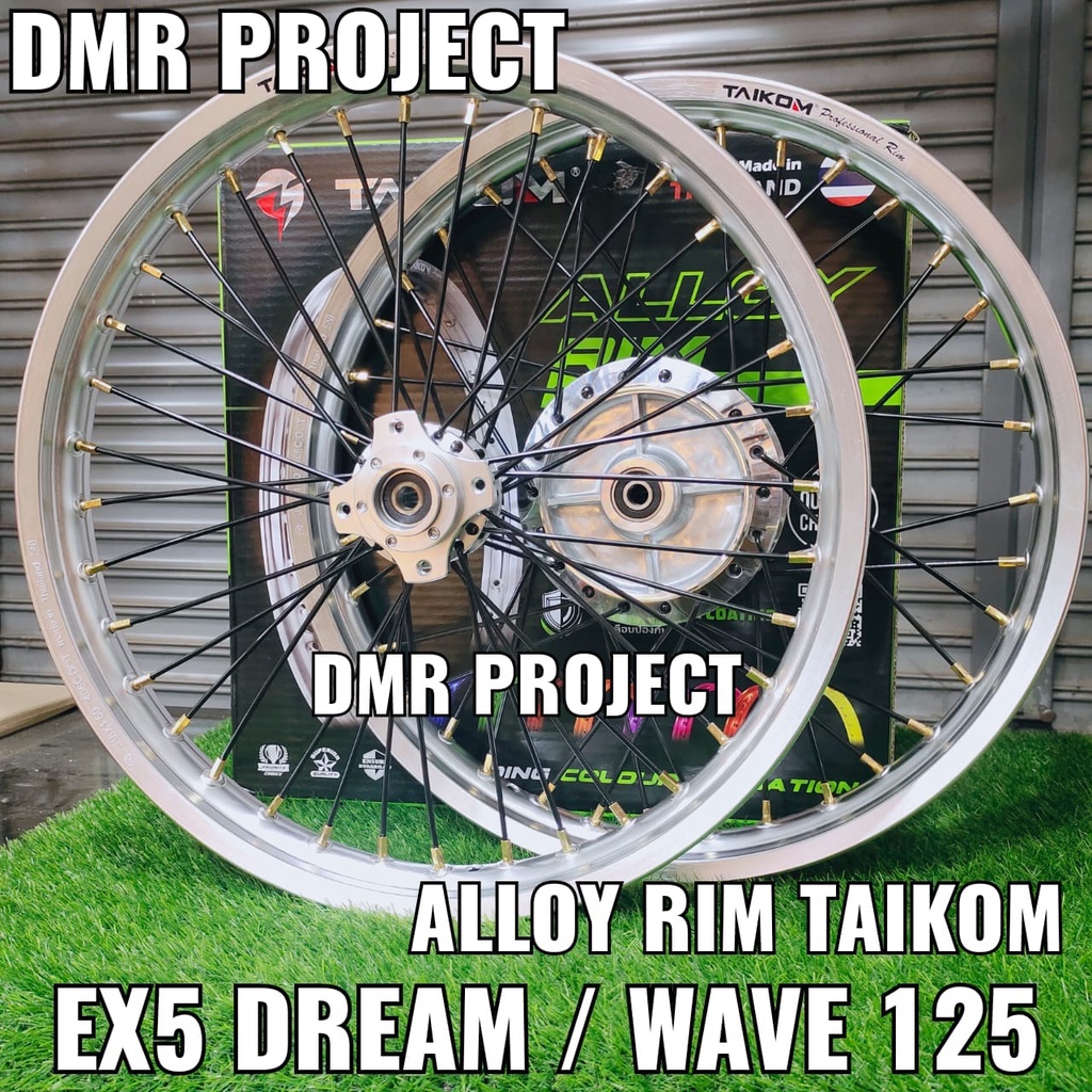 (TAIKOM) EX5 DREAM/W125 ALLOY RIM 1.40X17 COMPLATE SET HUB ALLOY EX5 ...