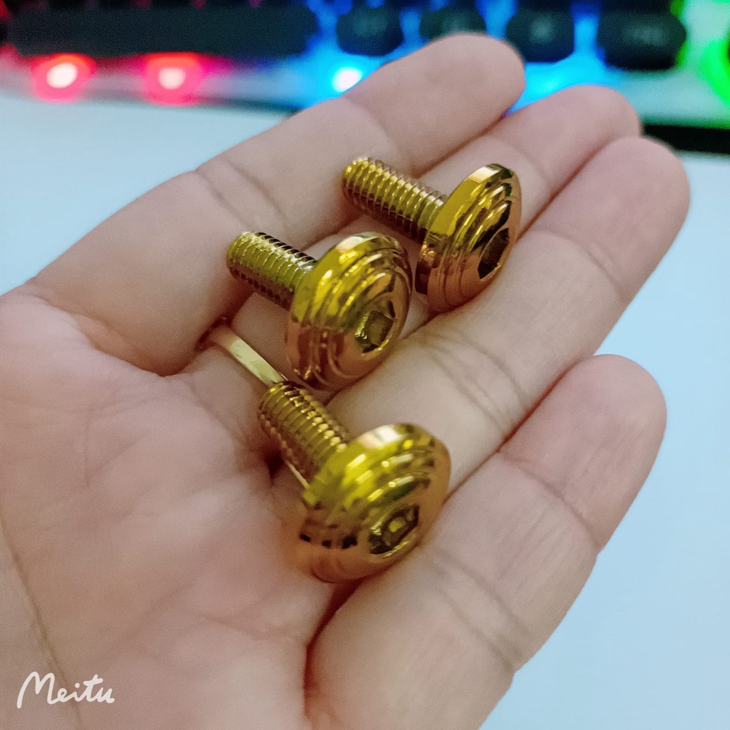 Y15ZR V1 V2 EXCITER END CAP MUFFLER COVER MATT BLACK / HITAM SCREW SKRU ...