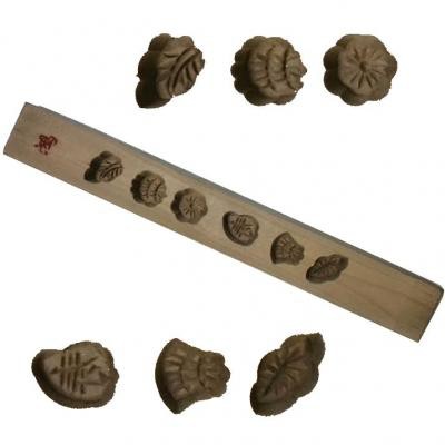 CNY Traditional Kuih Wooden Kueh Bangkit Mold II 6-in-1Acuan kuih ...