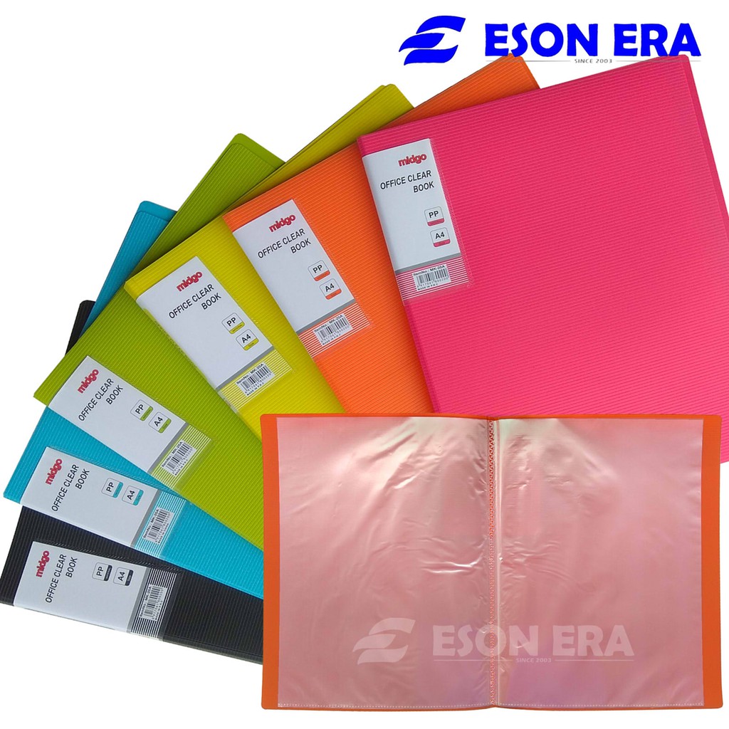 Midgo A4 Pocket Clear Book / Clear Holder / Display Book 10pocket ...