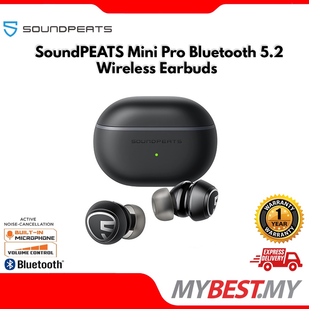 SoundPEATS Mini Pro Hybrid Active Noise Cancelling Bluetooth 5.2 ...