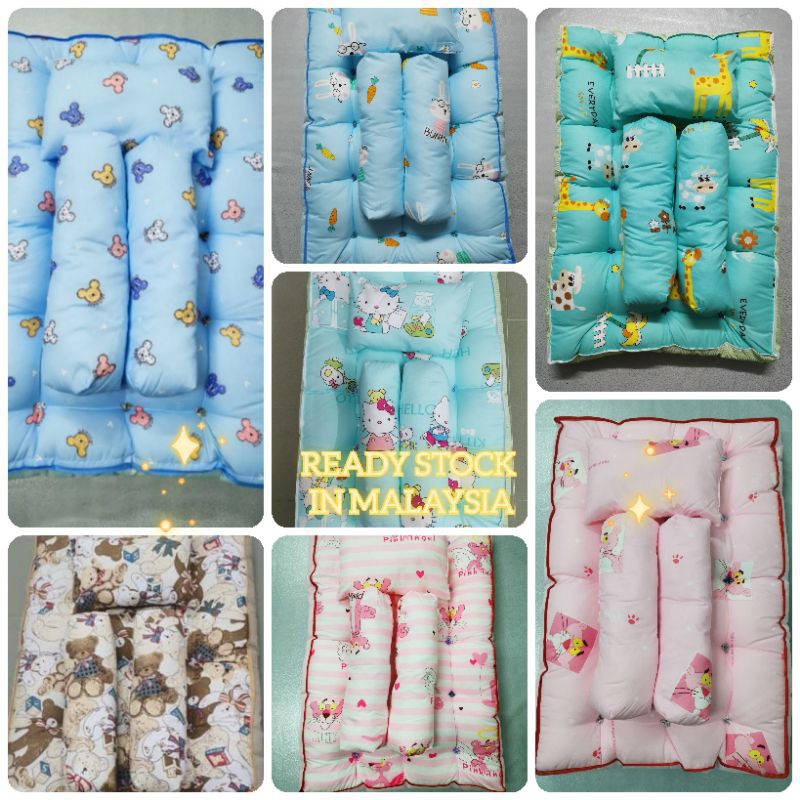 READY STOCK !!! TILAM BABY GEBU DAN LEMBUT 4 in 1 SET / BABY MATTRESS 4 ...
