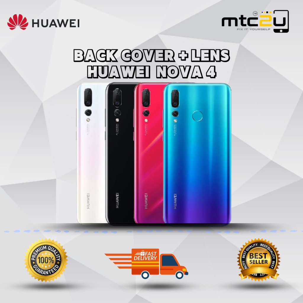 BACK COVER+LENS-HUAWEI NOVA 4 (WHITE)/PENUTUP BELAKANG+KANTA-HUAWEI NOVA 4 (PUTIH) | Shopee Malaysia