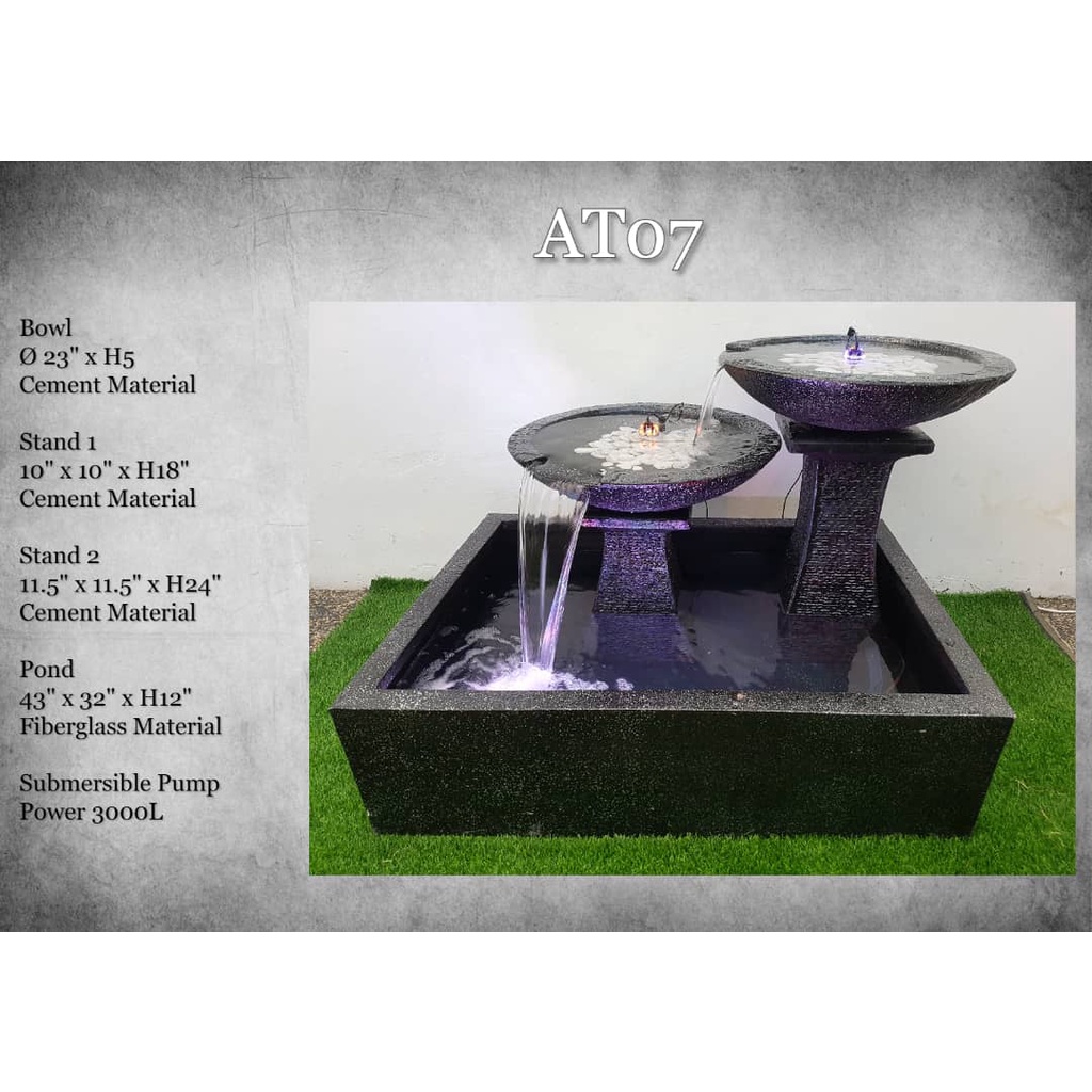 FOUNTAIN FIBERGLASS (AT07) | Shopee Malaysia