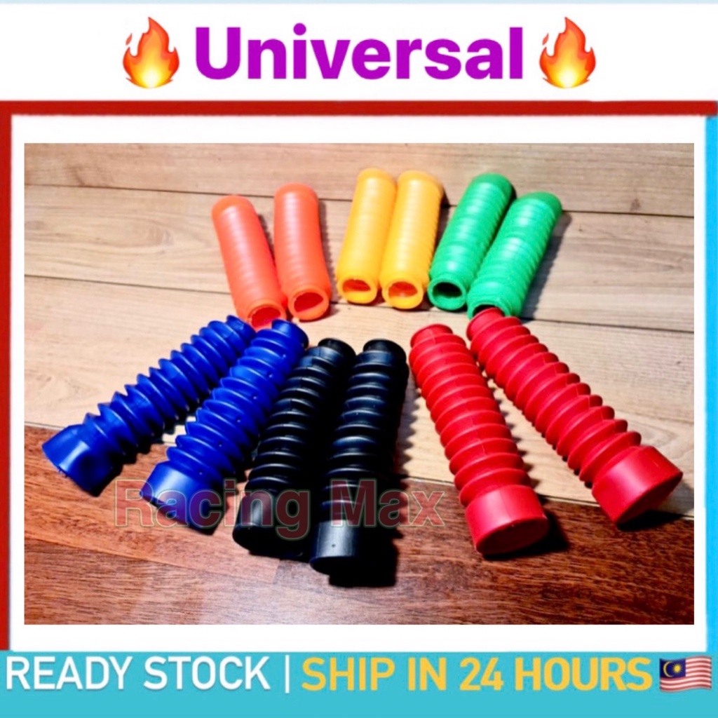 UNIVERSAL 21CM FRONT FORK BOOT RUBBER GETAH FORK SHOCK ABSORBER ABSOBER ...