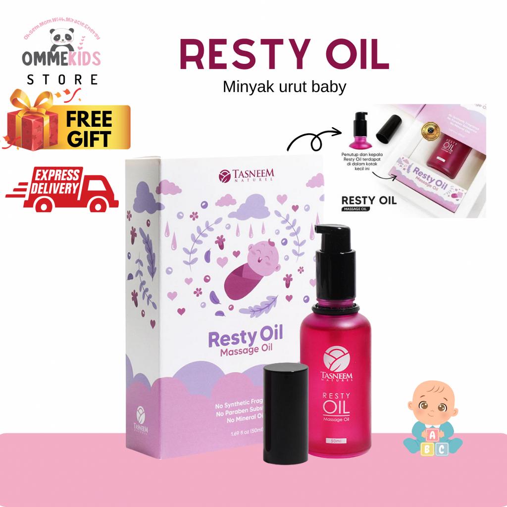 [ORIGINAL HQ] Resty Oil Tasneem Naturel | Minyak Urut Bayi | Massage ...